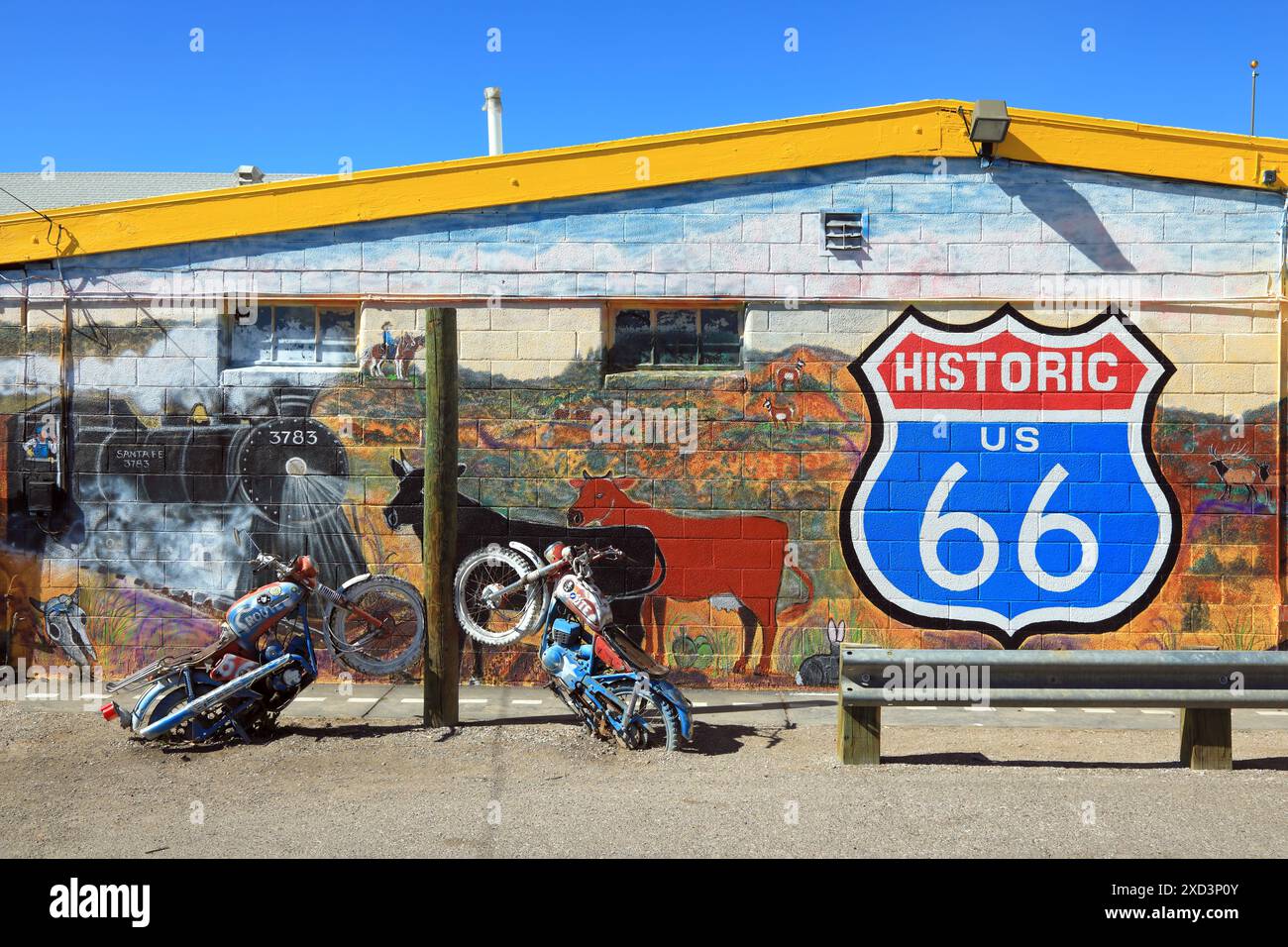 geography / travel, USA, Arizona, Seligman, route 66 Mural, Seligman ...