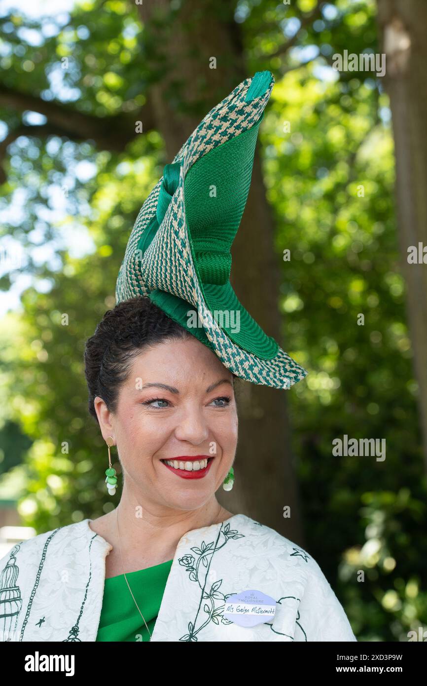 Ascot, UK. 20th June, 2024. Evelyn McDermott from Dubai, one of the 12 ...