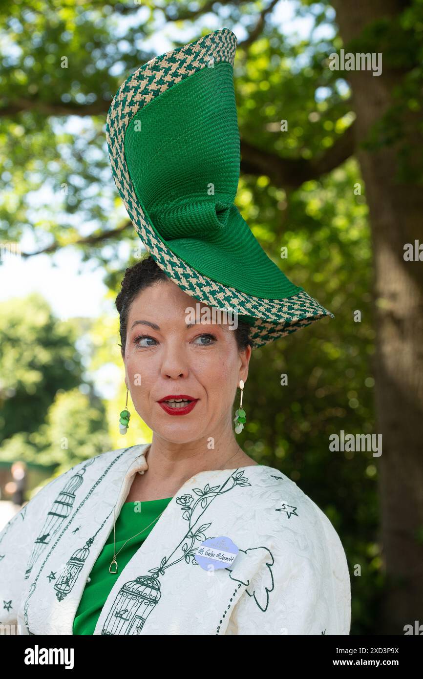 Ascot, UK. 20th June, 2024. Evelyn McDermott from Dubai, one of the 12 ...