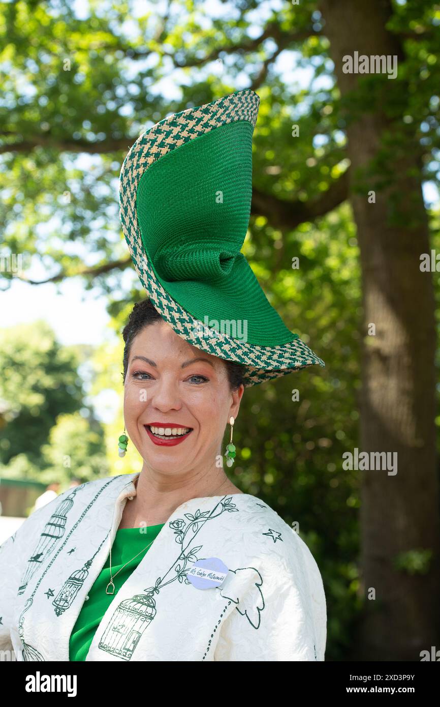 Ascot, UK. 20th June, 2024. Evelyn McDermott from Dubai, one of the 12 ...