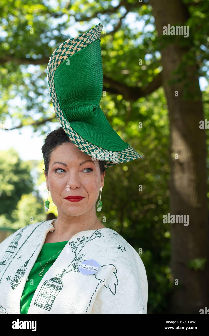 Ascot, UK. 20th June, 2024. Evelyn McDermott from Dubai, one of the 12 ...