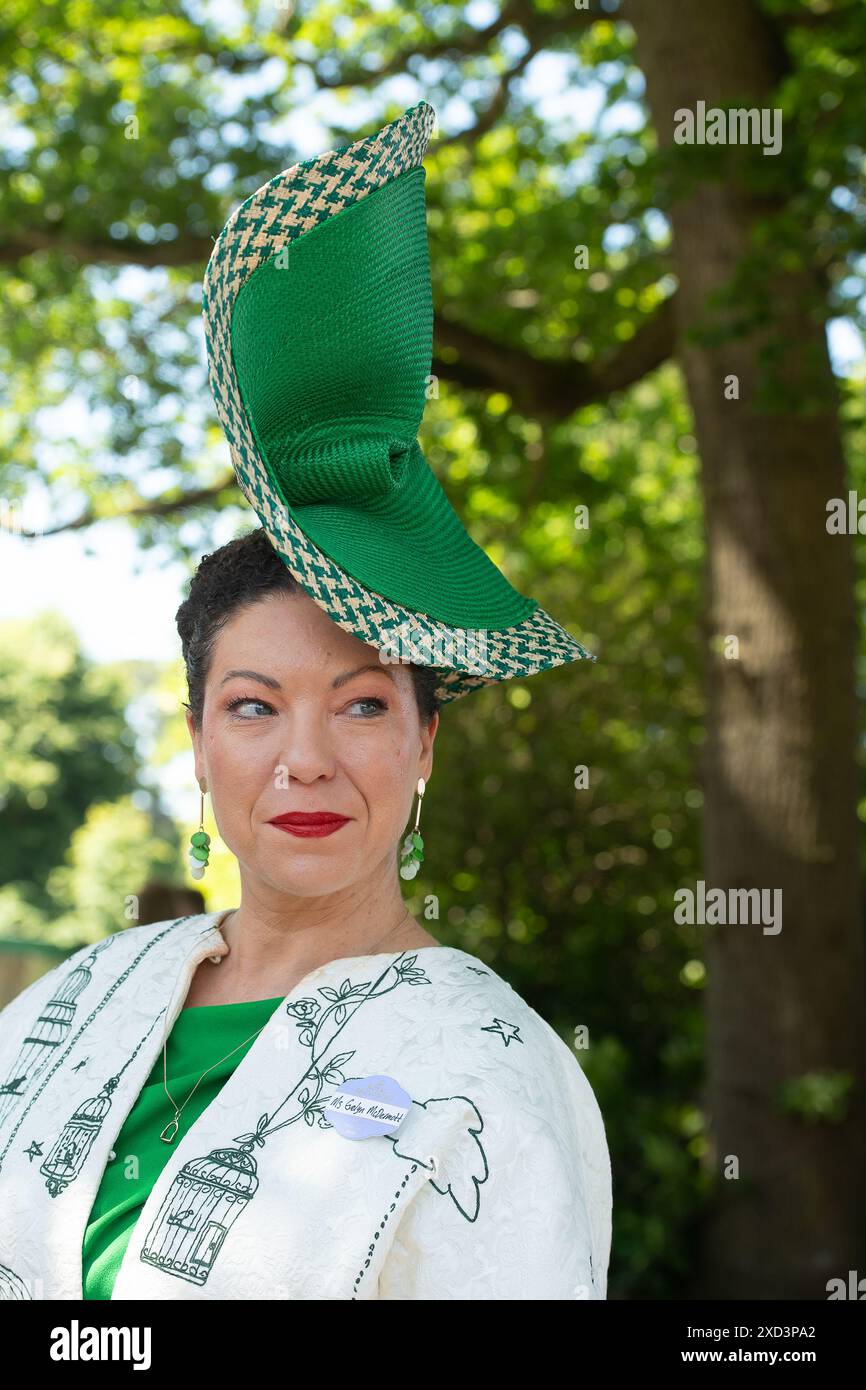 Ascot, UK. 20th June, 2024. Evelyn McDermott from Dubai, one of the 12 ...