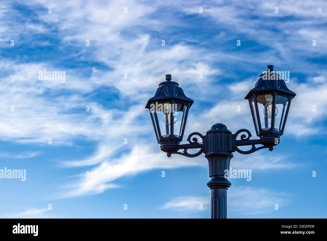 Two classic street lamps hi-res stock photography and images - Alamy