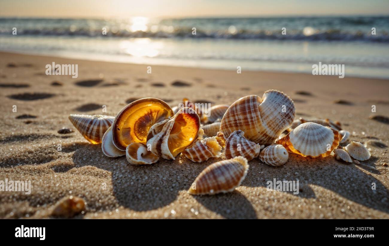 Amber and shells hi-res stock photography and images - Alamy