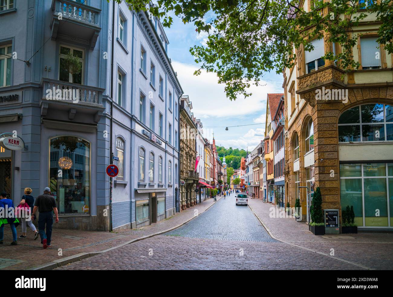 Freiburg im Breisgau, Germany, July 23, 2023, Old town historical ...