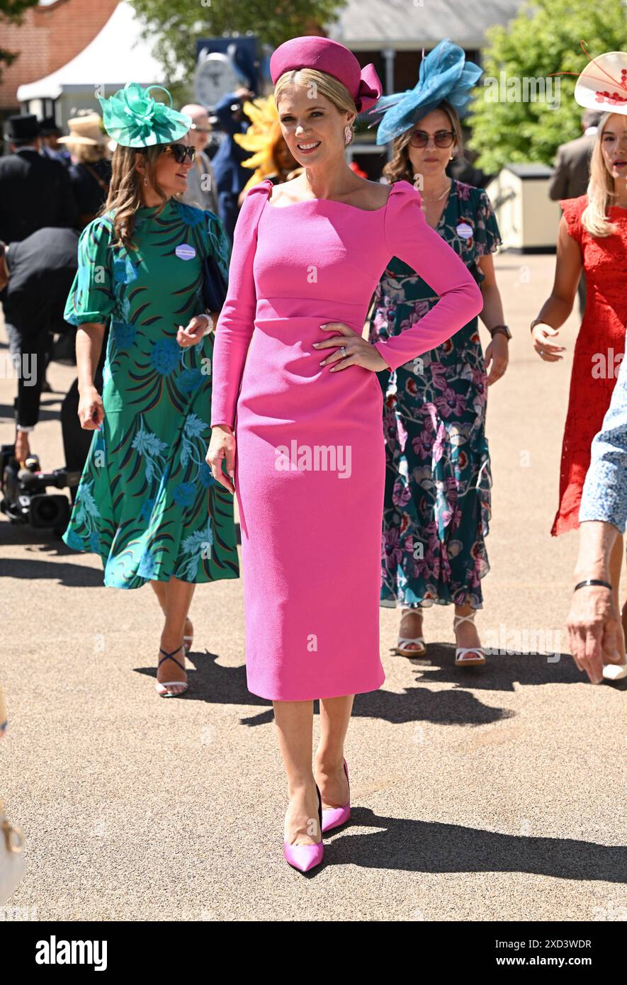 Ascot, UK. June 20th, 2024. Charlotte Hawkins attending day three of Royal Ascot, Ascot ...