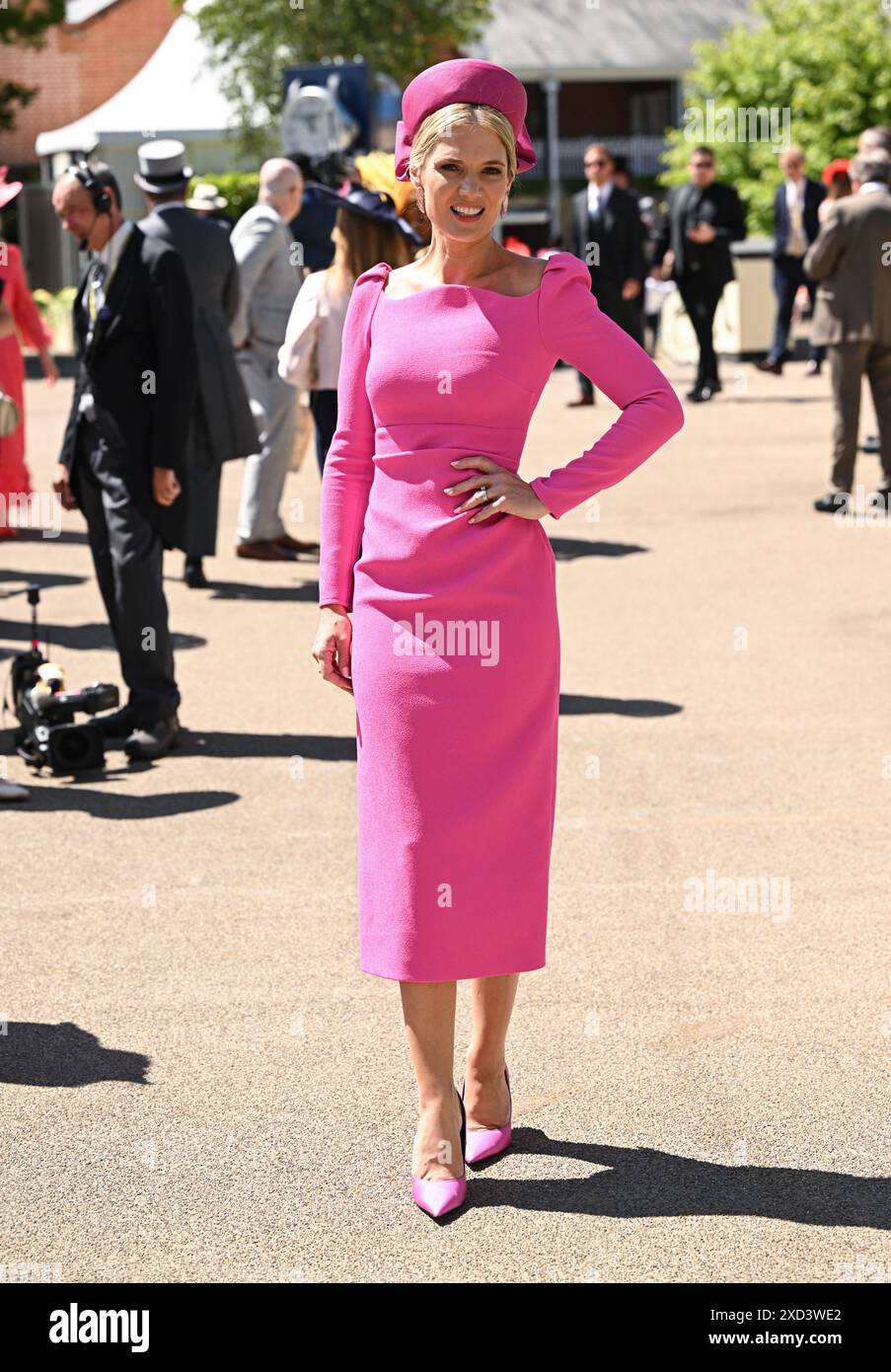 Ascot, UK. June 20th, 2024. Charlotte Hawkins attending day three of ...