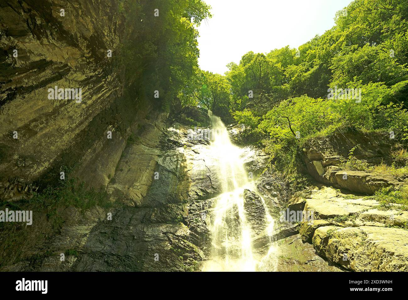 Makhuntseti waterfall Batumi City in south western Georgia Country June ...