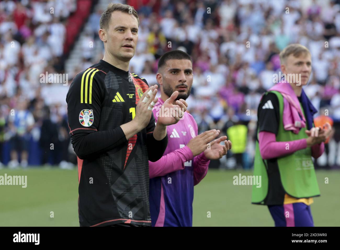 Germany goalkeeper Manuel Neuer, Deniz Undav of Germany celebrate the ...
