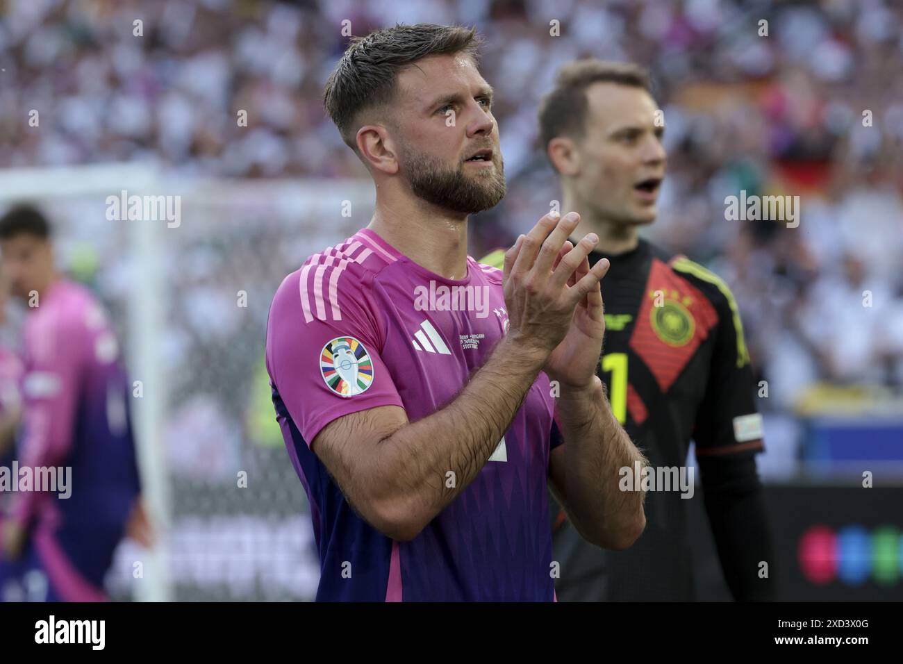 Niclas Fullkrug of Germany celebrates the victory following the UEFA ...