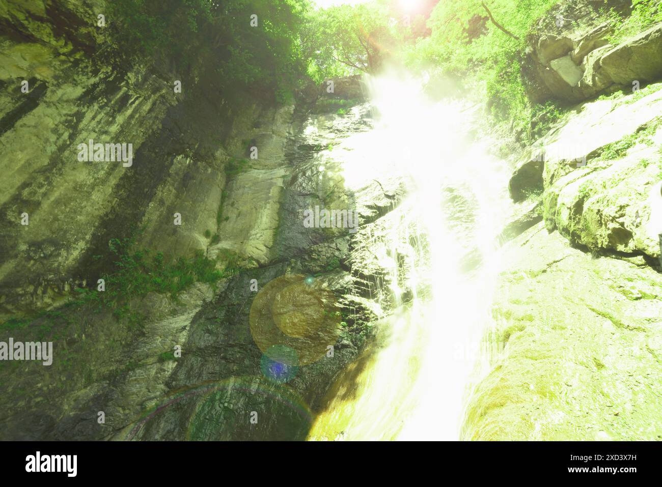 Makhuntseti waterfall Batumi City in south western Georgia Country June ...