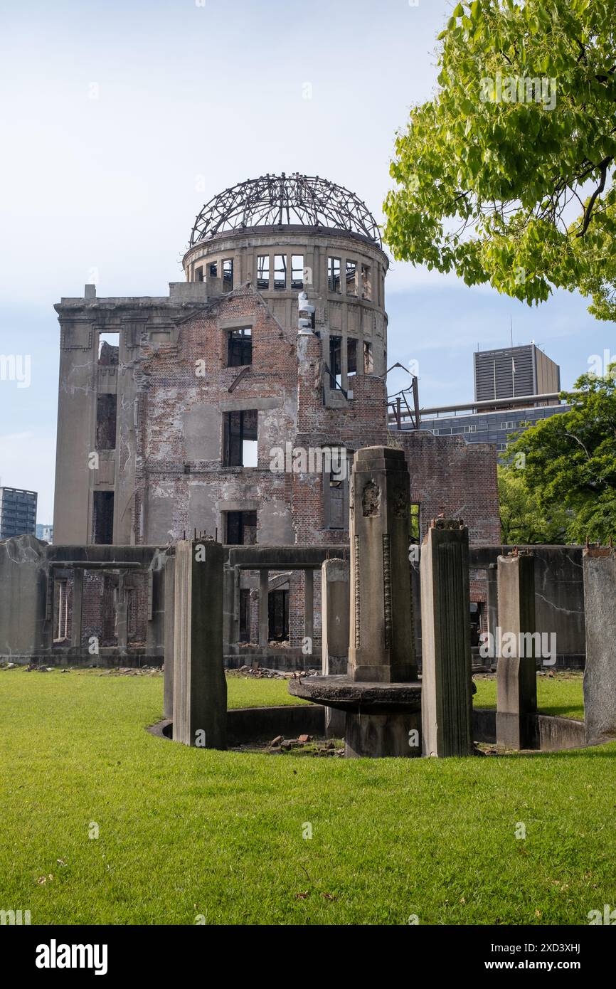 Atomic Bomb Dome or A-bomb dome (Genbaku Dome-mae) in Hiroshima Japan ...