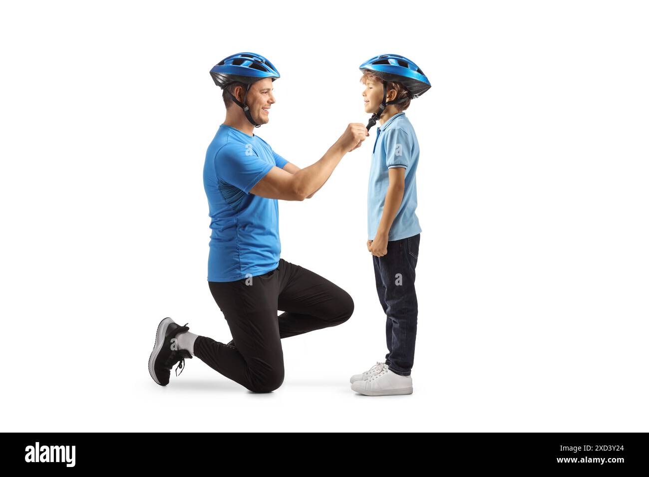 Father son helmets Cut Out Stock Images & Pictures - Alamy