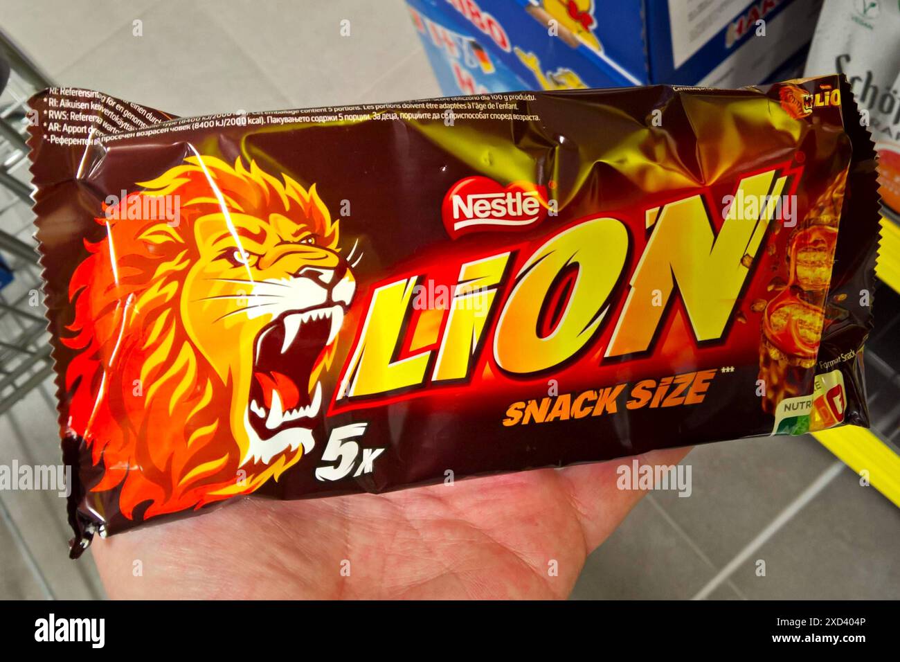 Nestle Lion - Schokoriegel. Er wurde in den 1970er Jahren vom ...