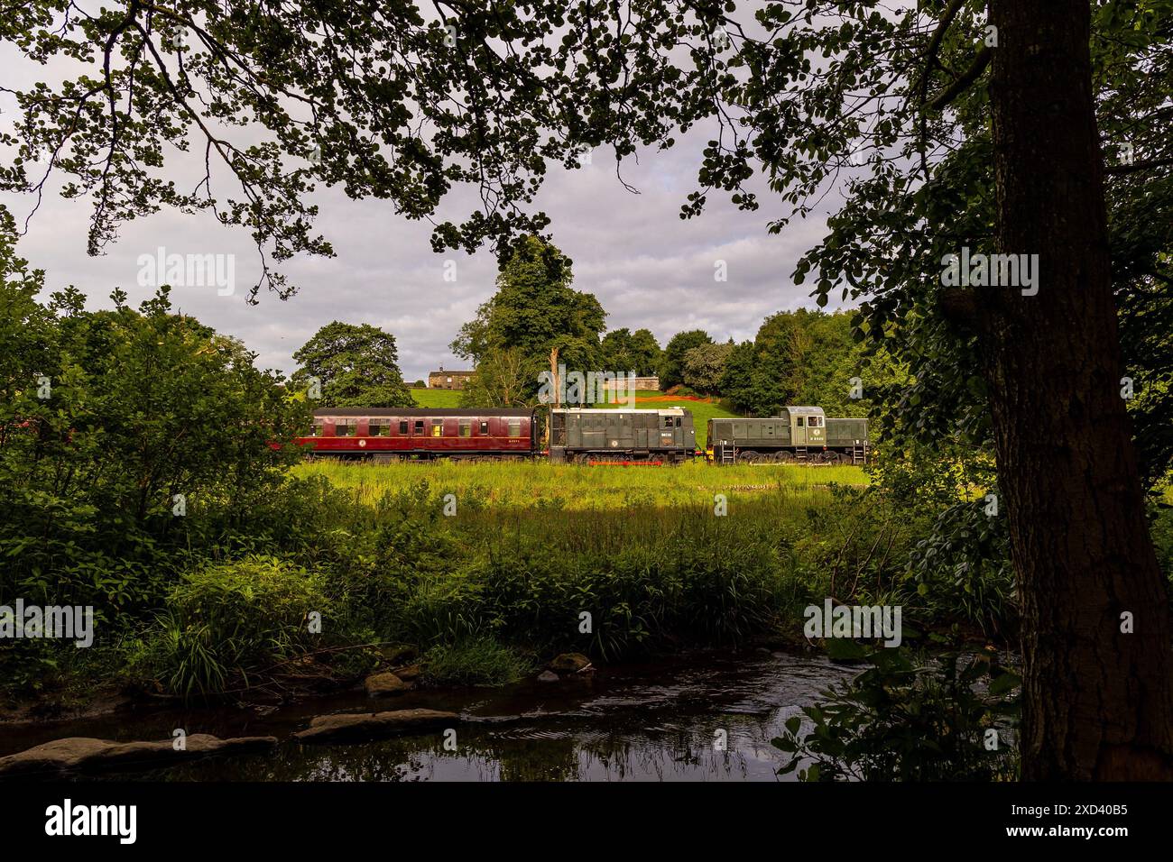 Keighley, UK. 20th June, 2024. Keighley and Worth Valley Railway Diesel ...