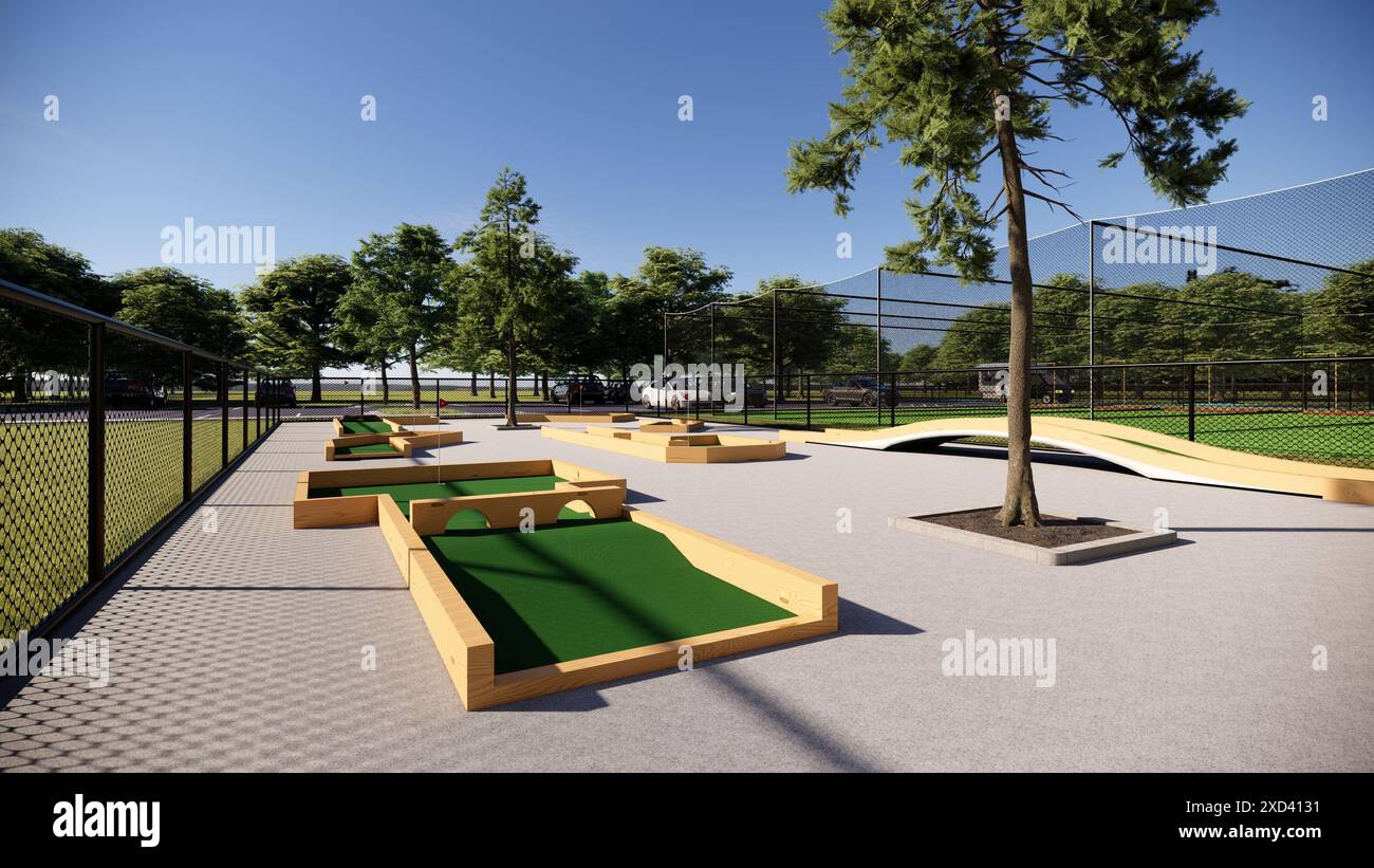 Kids wooden obstacle course hi-res stock photography and images - Alamy