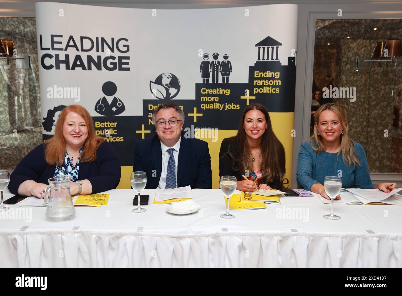 (left to right) Alliance leader Naomi Long, Parliamentary Candidate for ...