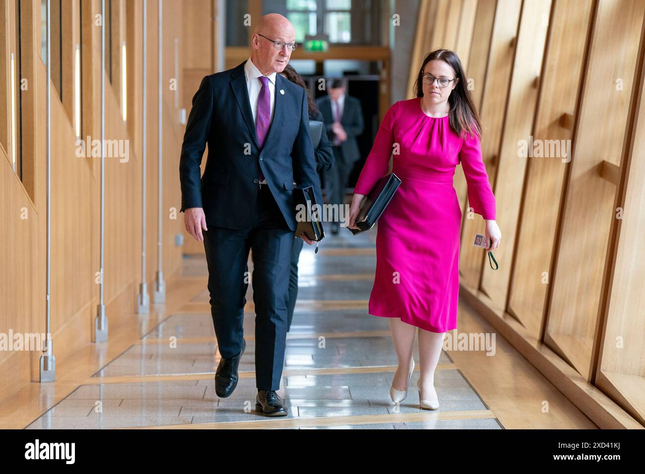 First Minister of Scotland John Swinney and Deputy First Minister Kate ...