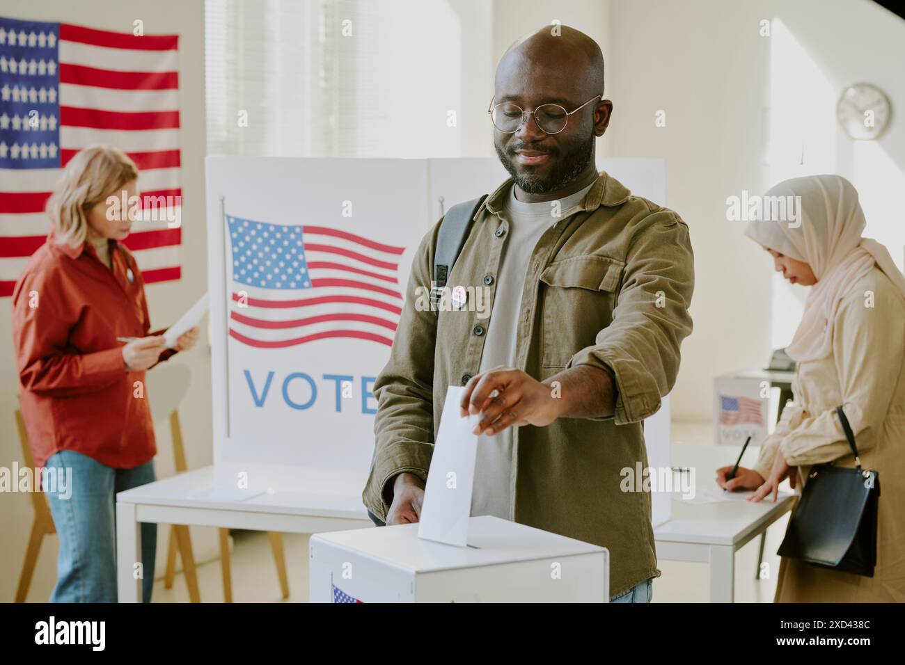 Young people election box hi-res stock photography and images - Alamy