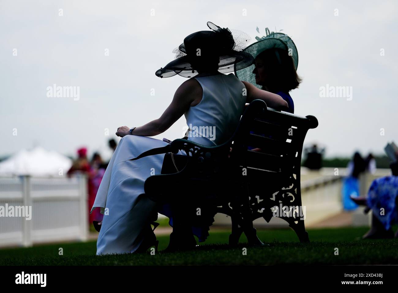 Racegoers during day three of Royal Ascot at Ascot Racecourse ...