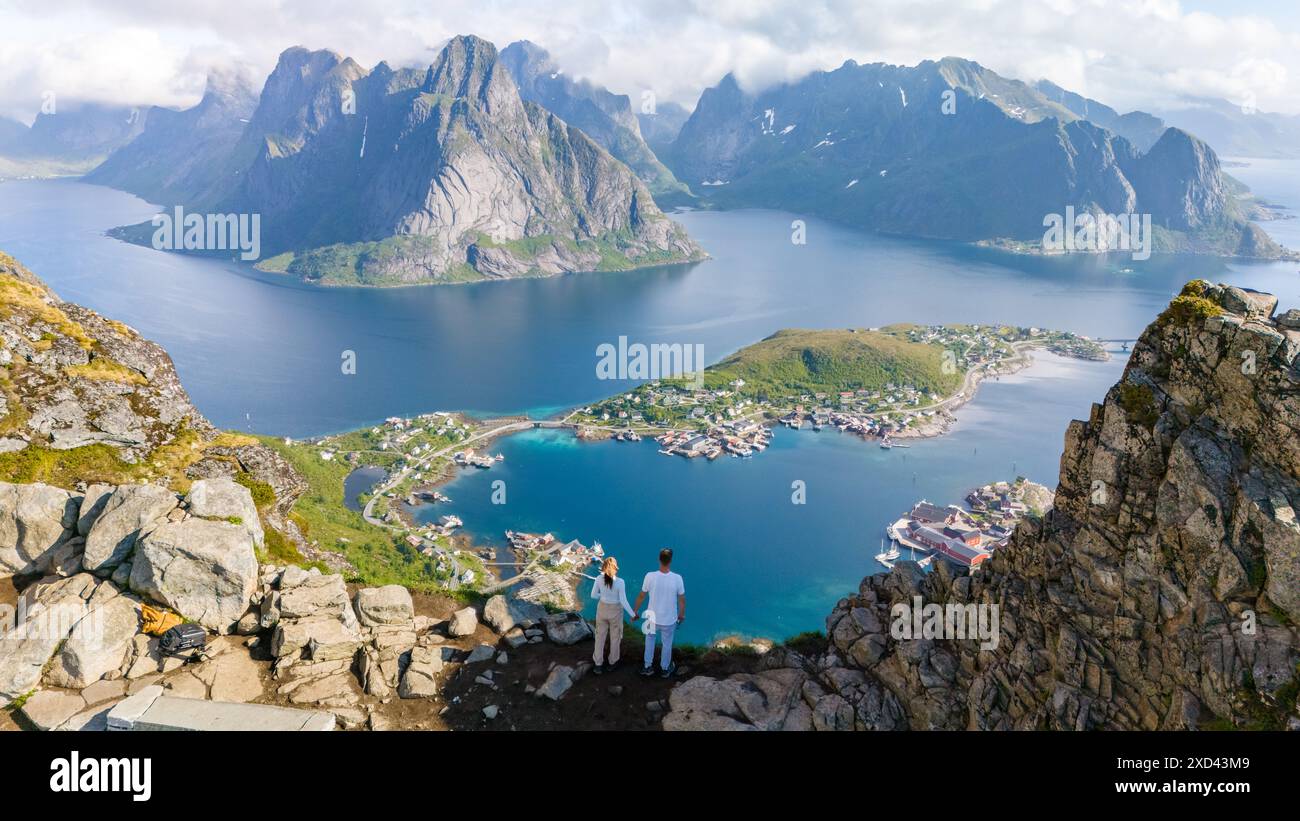 Aerial view woman stands in hi-res stock photography and images - Alamy
