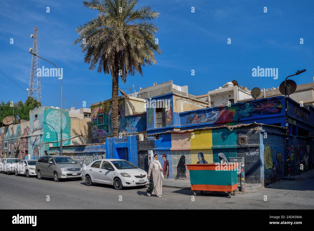 geography / travel, Saudi Arabia, mural painting, a piece of graffiti ...