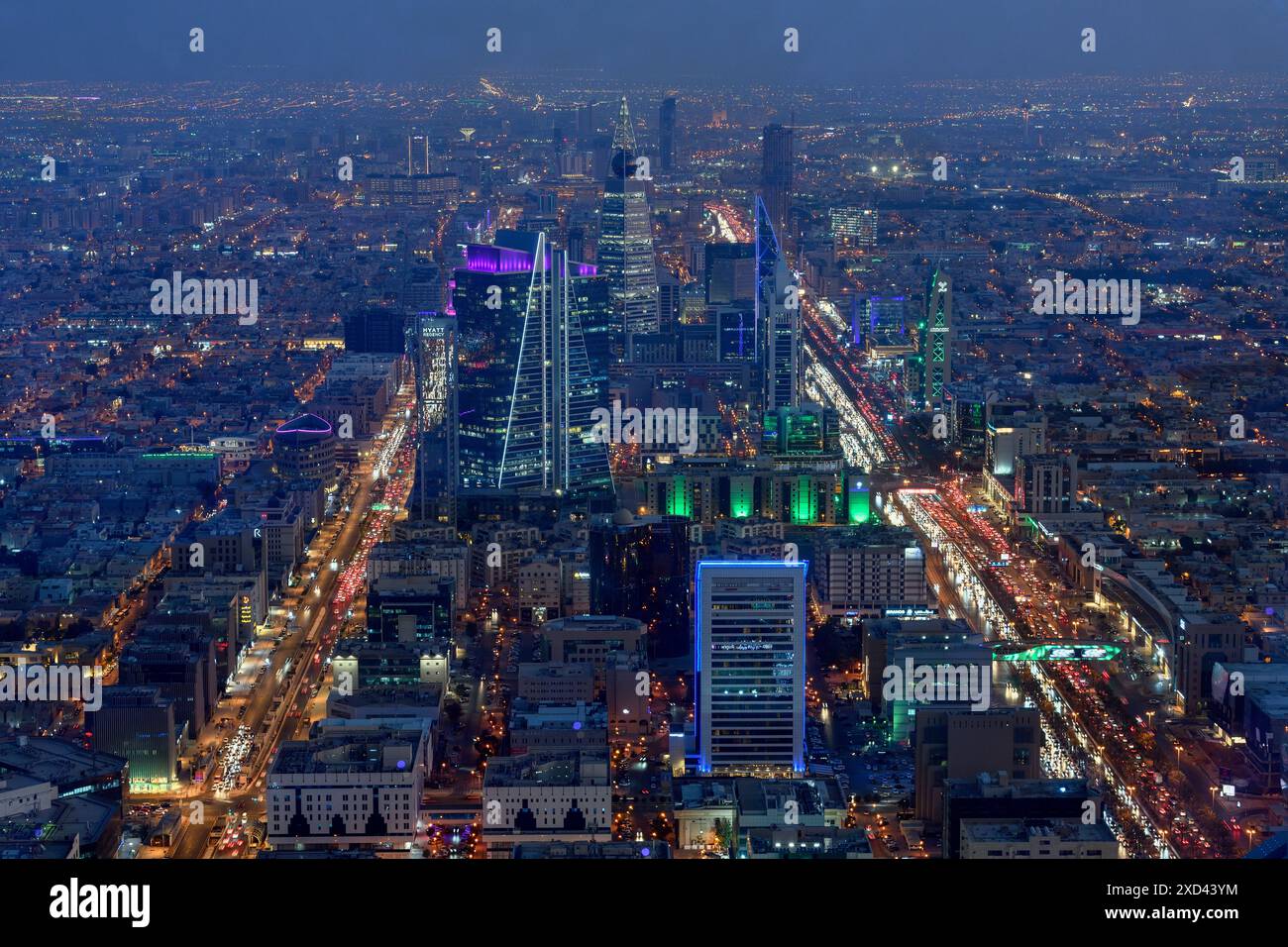 geography / travel, Saudi Arabia, panoramic view of the sky Bridge in ...