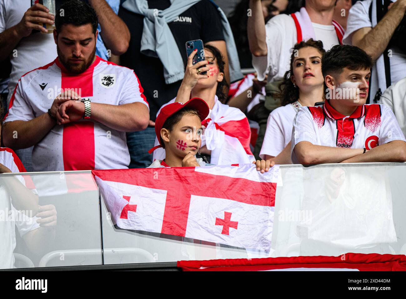 DORTMUND, GERMANY - 18 JUNE, 2024: Georgian fan before The football ...