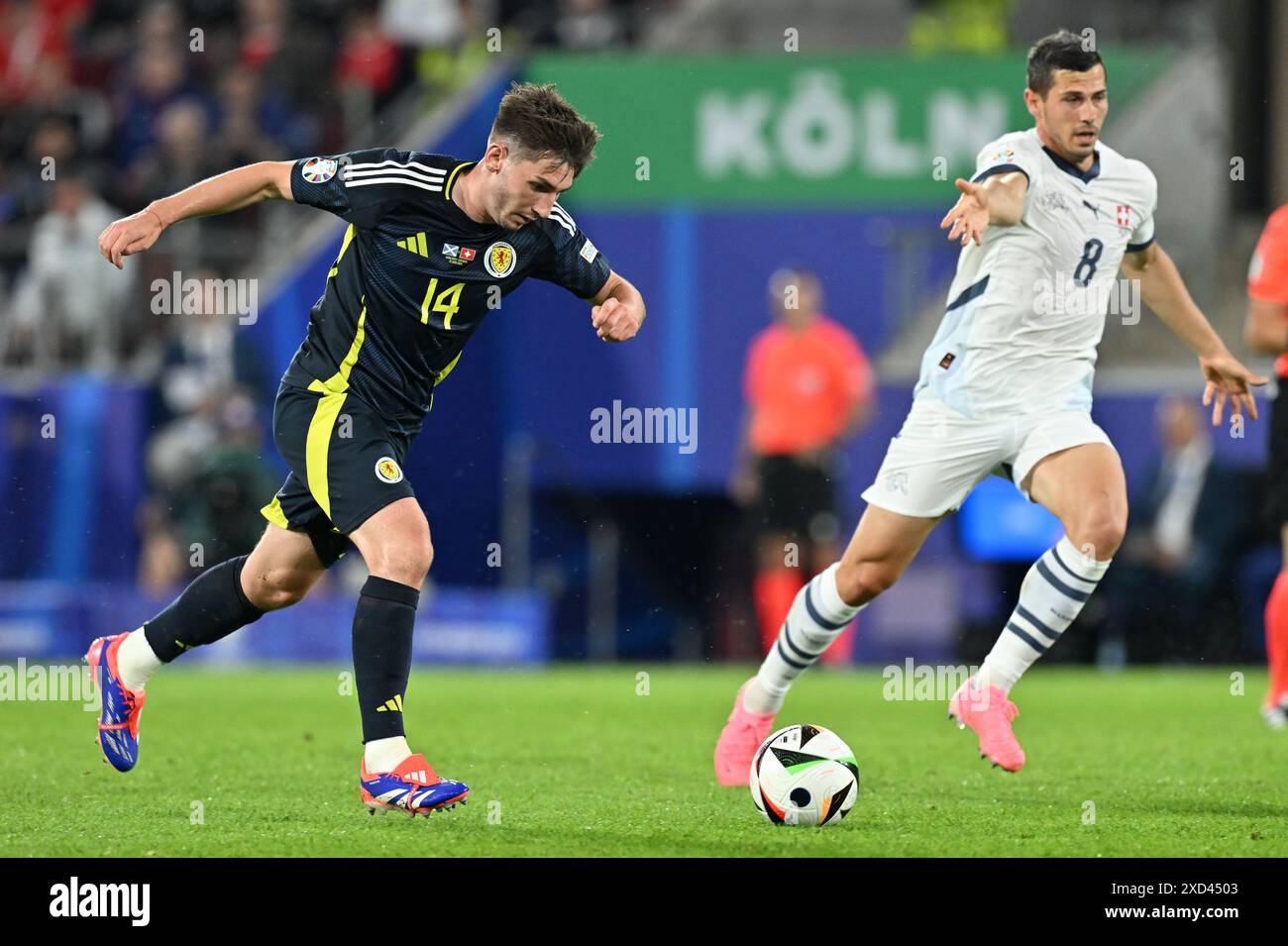 Billy Gilmour (14) of Scotland pictured in action during a soccer game ...