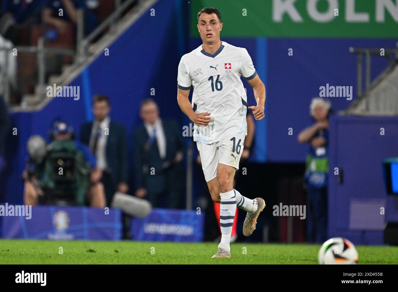 Vincent Sierro (16) of Switzerland pictured during a soccer game ...