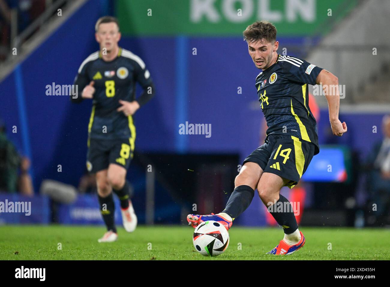 Billy Gilmour (14) of Scotland pictured during a soccer game between ...