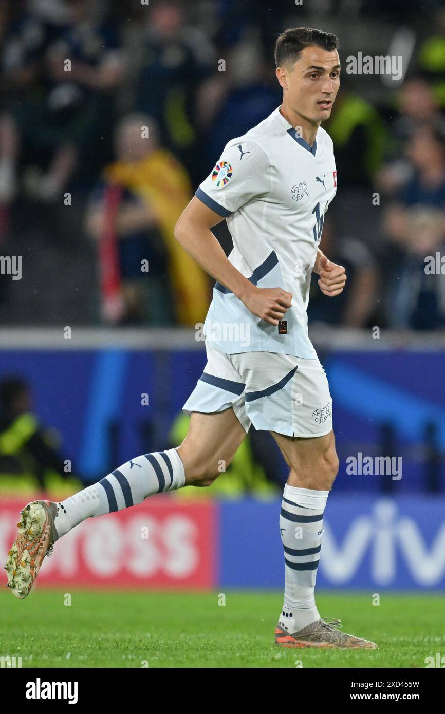 Vincent Sierro (16) of Switzerland pictured during a soccer game ...