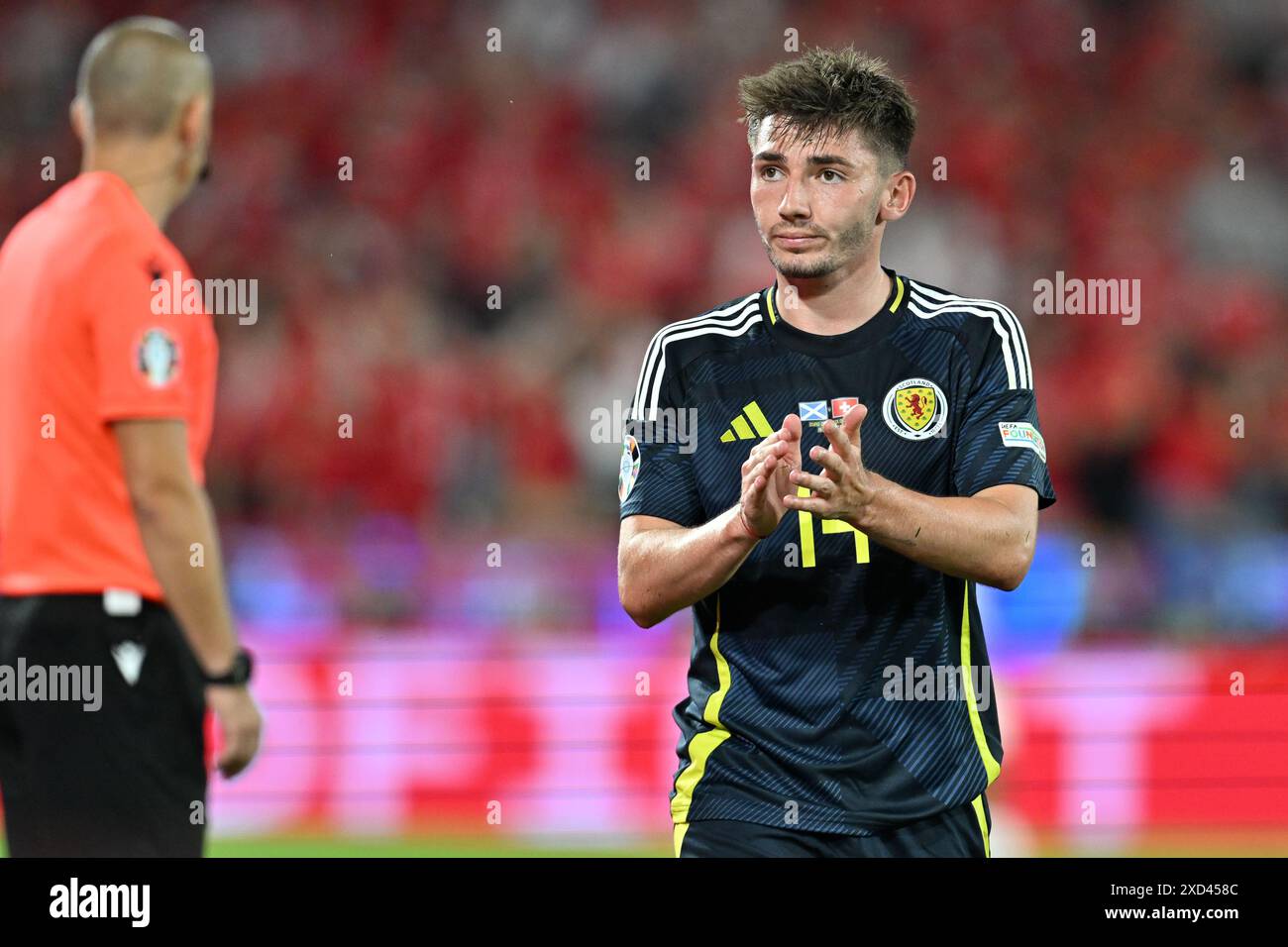 Billy Gilmour (14) of Scotland pictured during a soccer game between ...