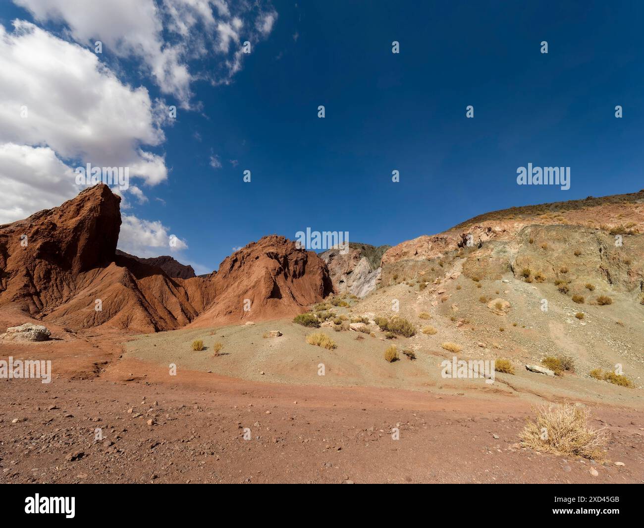 Colourful mountains in the Rainbow Valley, Atacama Desert, Chile Stock ...