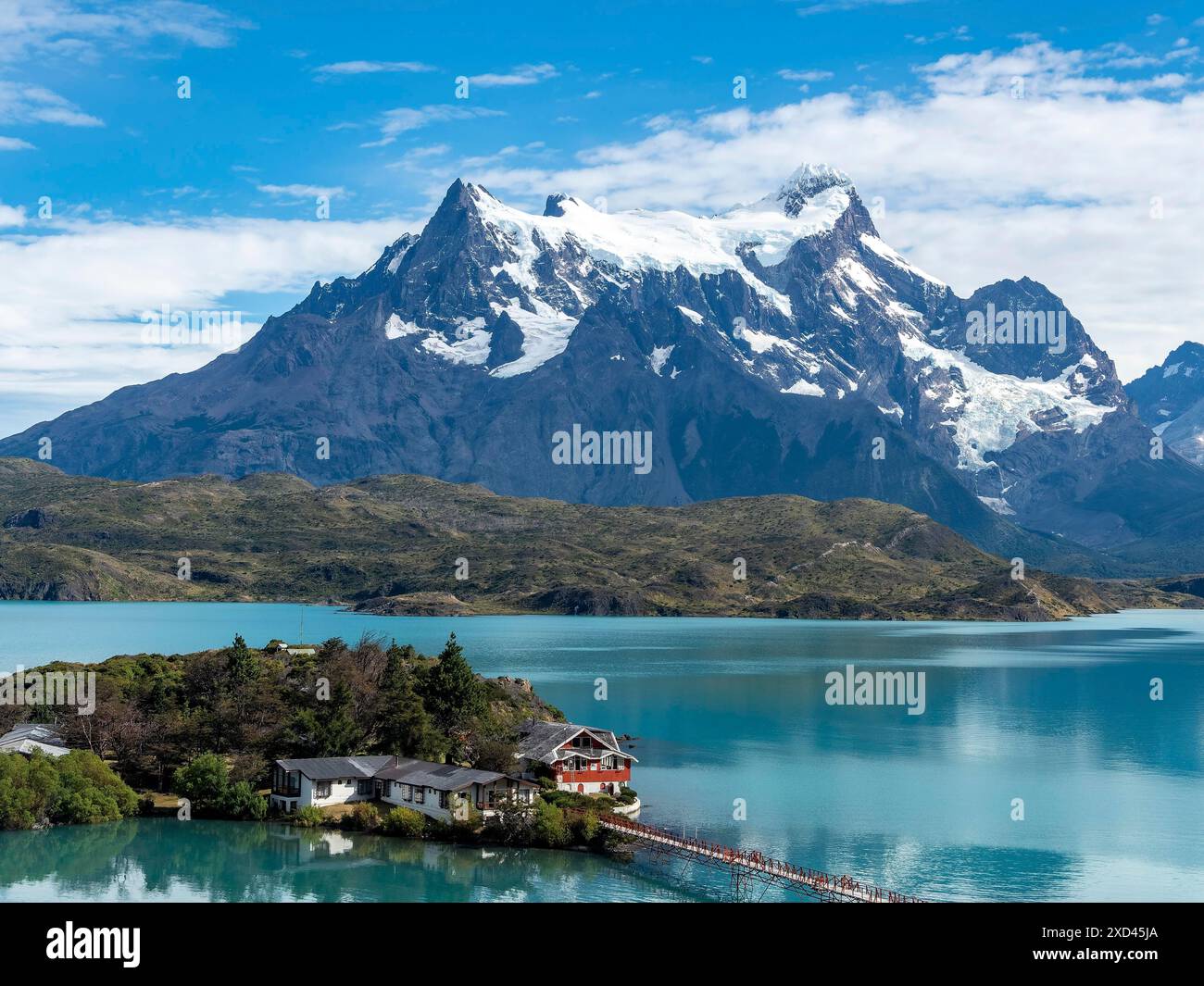 Torres del Paine National Park, Lago Pehoe, Patagonia, Chile Stock ...
