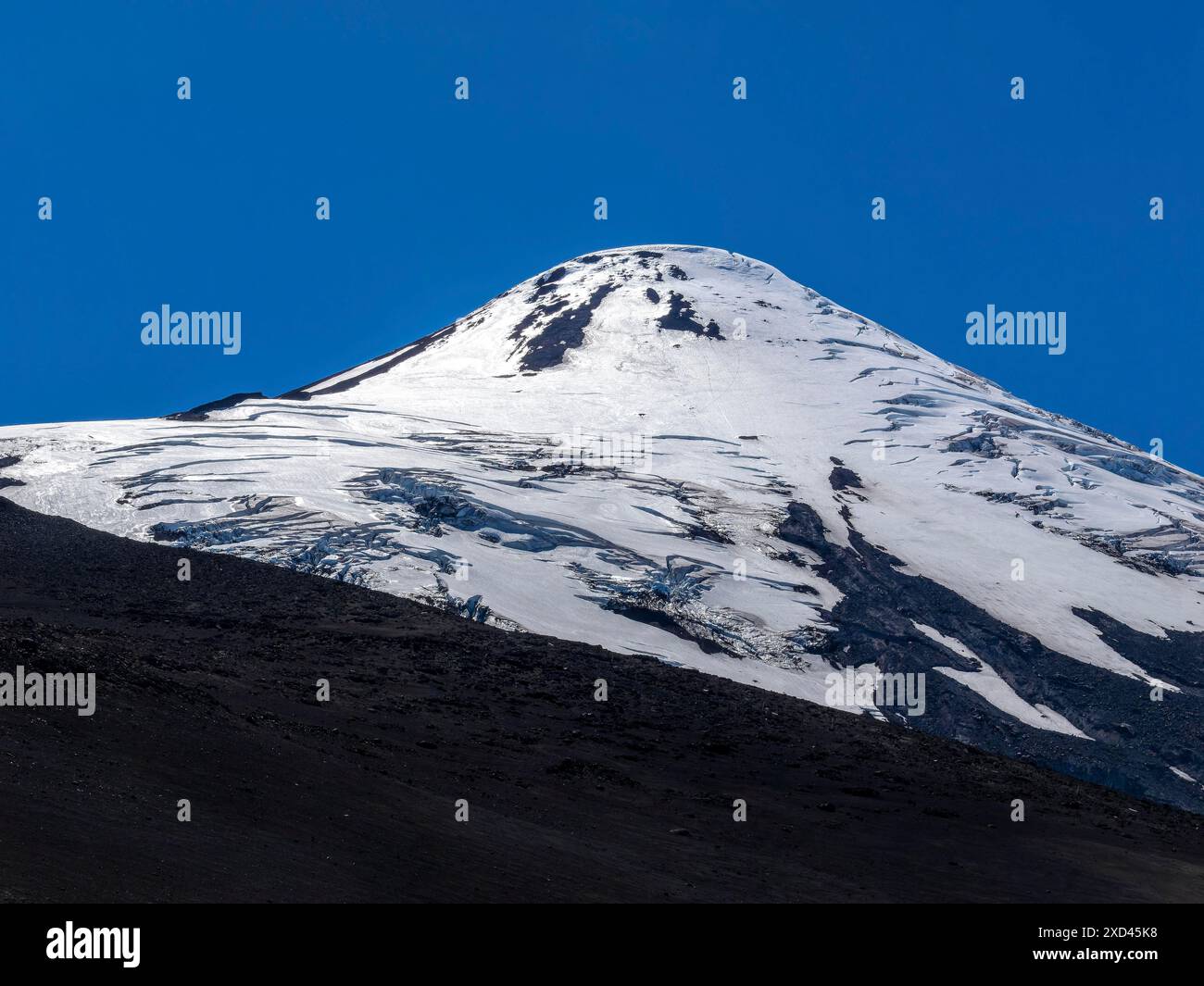 The snow-capped Osorno volcano, Chile Stock Photo - Alamy