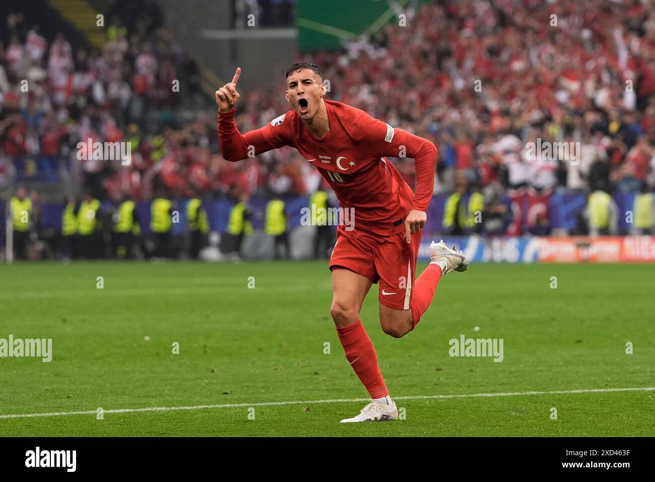 Turkey's Mert Muldur during the Euro 2024 soccer match between Turkey ...