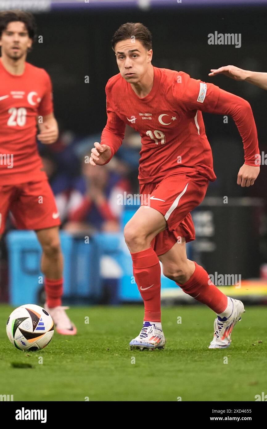 Turkey's Kenan Yildiz during the Euro 2024 soccer match between Turkey ...
