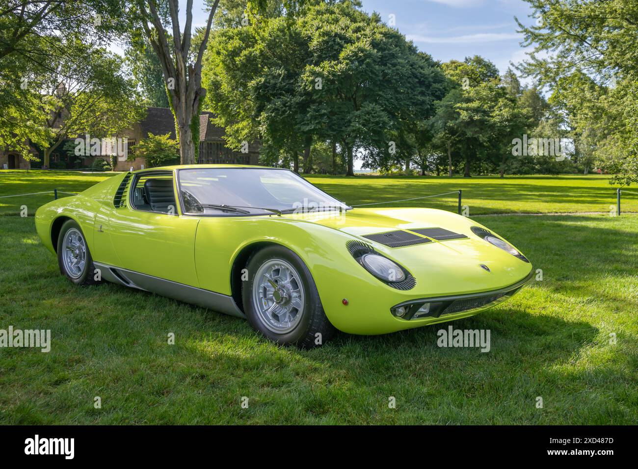 GROSSE POINTE SHORES, MI/USA - JUNE 16, 2024: A 1968 Lamborghini Miura ...
