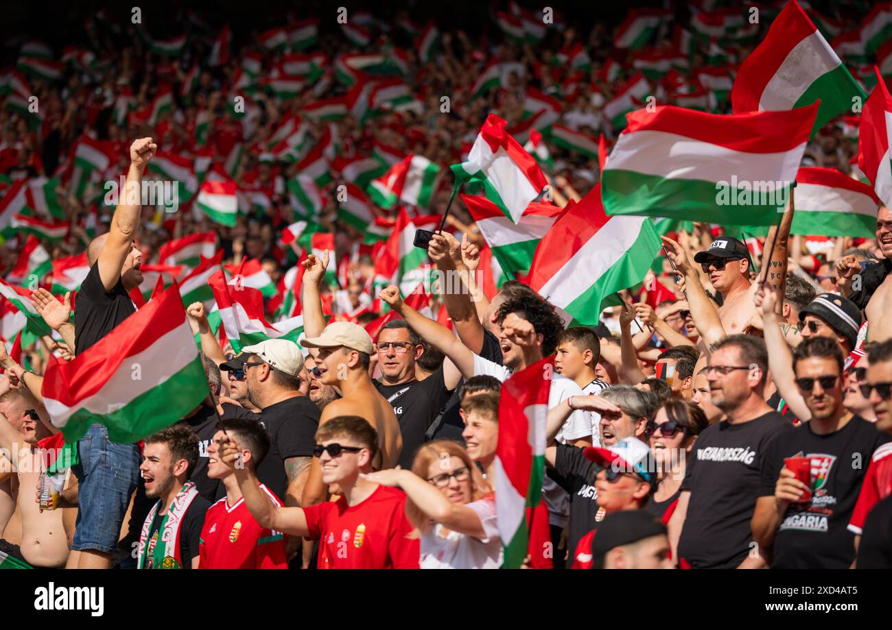 Stuttgart, Germany. 19th Jun 2024. Ungarische Fans Germany - Hungary ...