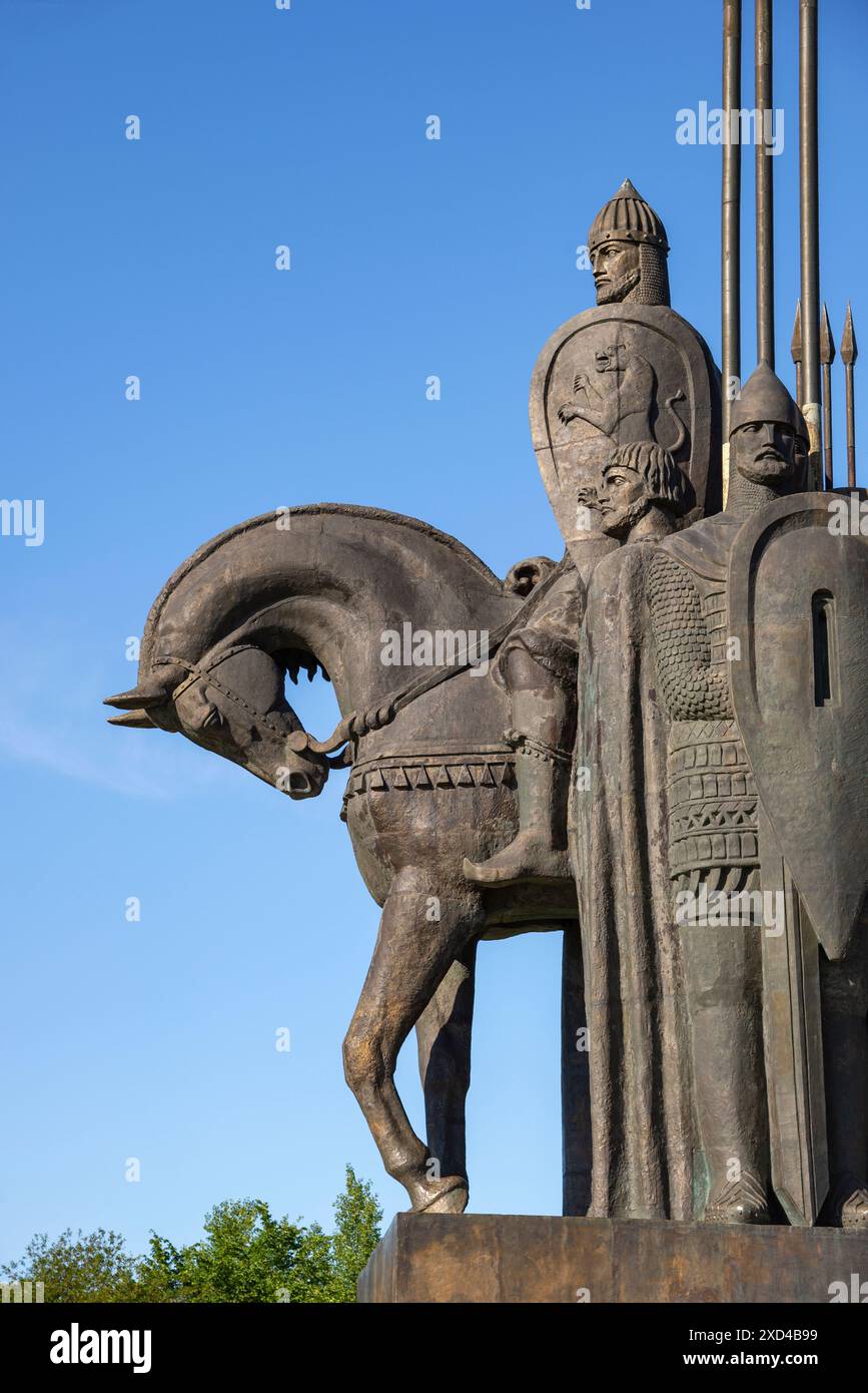 PSKOV, RUSSIA - JUNE 11, 2024: Fragment of the memorial complex "Ice ...