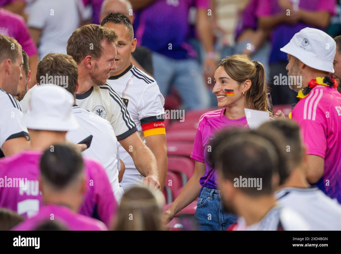 Stuttgart, Germany. 19th Jun 2024. Final jubilation by Trainer Julian ...