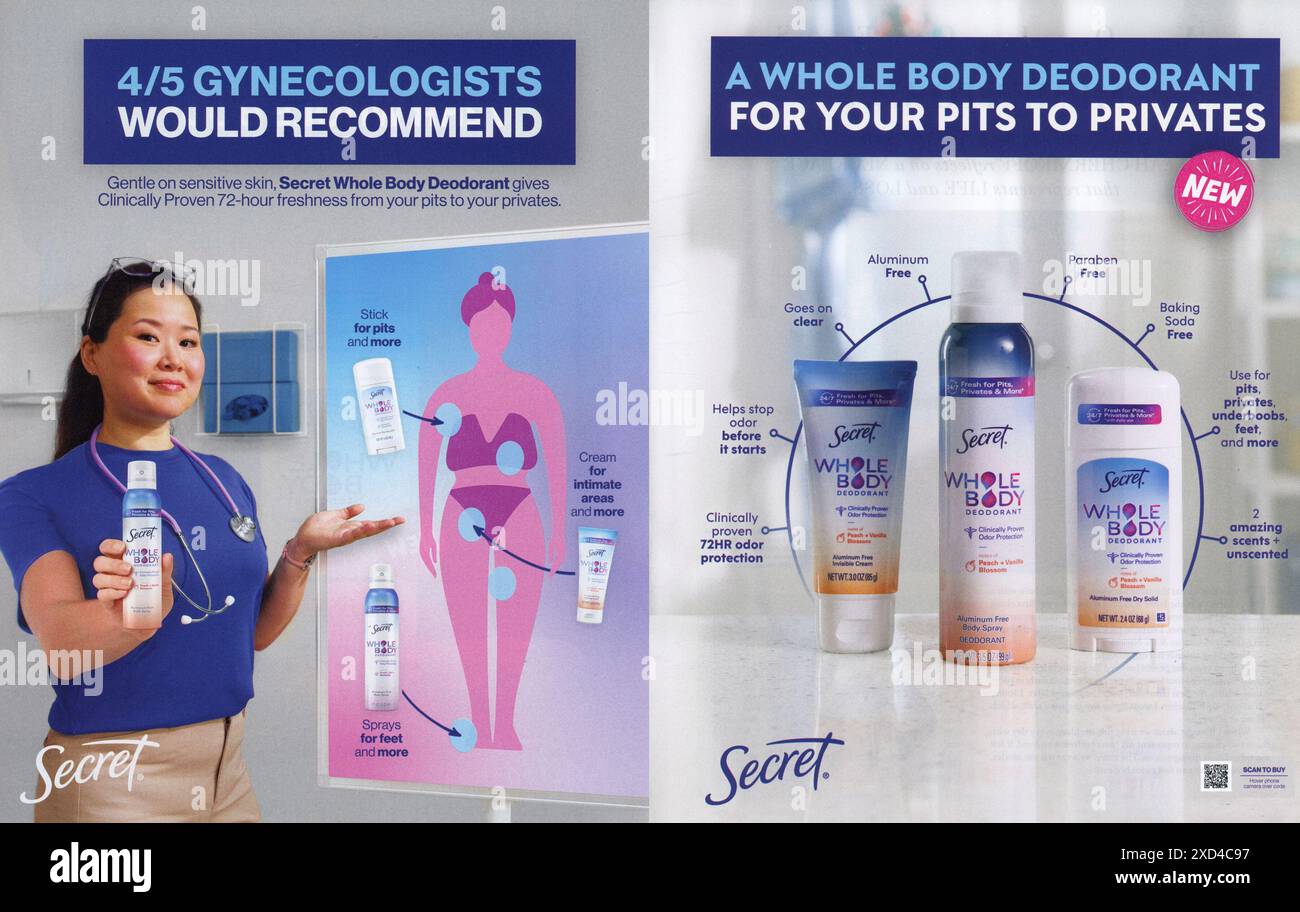 Advert from an April 2024 women's fashion lifestyle magazine, United ...