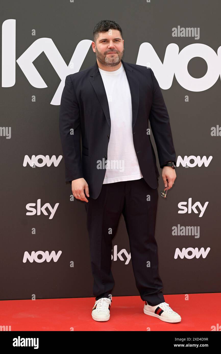Salvatore Esposito attends the Palinsesti Sky season 2024/2025 red ...