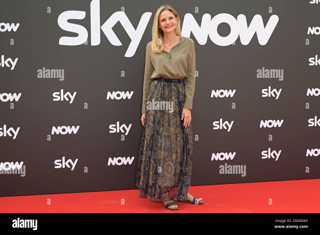 Sara Varetto attends the Palinsesti Sky season 2024/2025 red carpet at ...