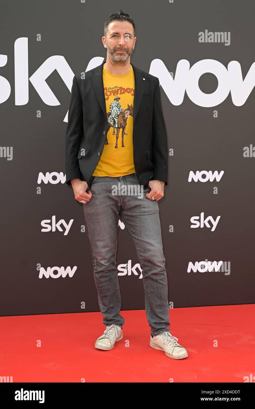 Pablo Trincia attends the Palinsesti Sky season 2024/2025 red carpet at ...