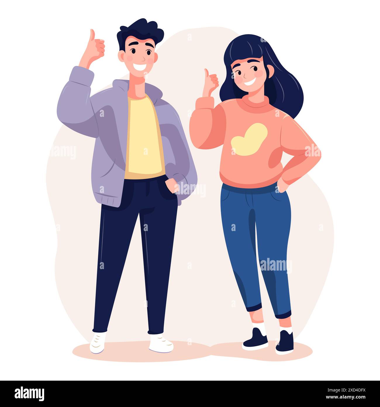 Woman shows sign hand Stock Vector Images - Alamy