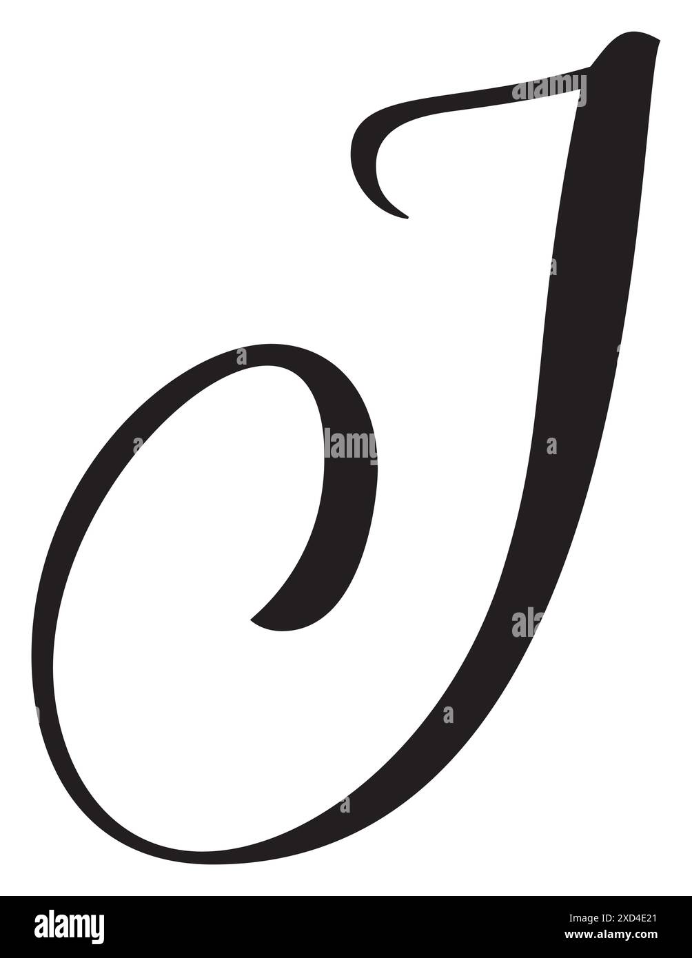 Hand drawn vector calligraphy letter I. Script capital font logo ...