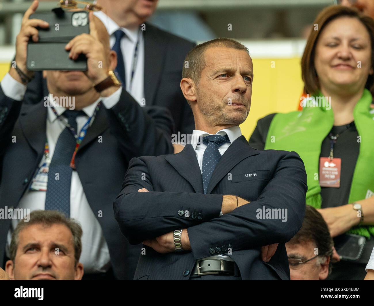 Aleksander Čeferin (UEFA), GER, Slowenien (SVN) vs. Serbien (SRB ...