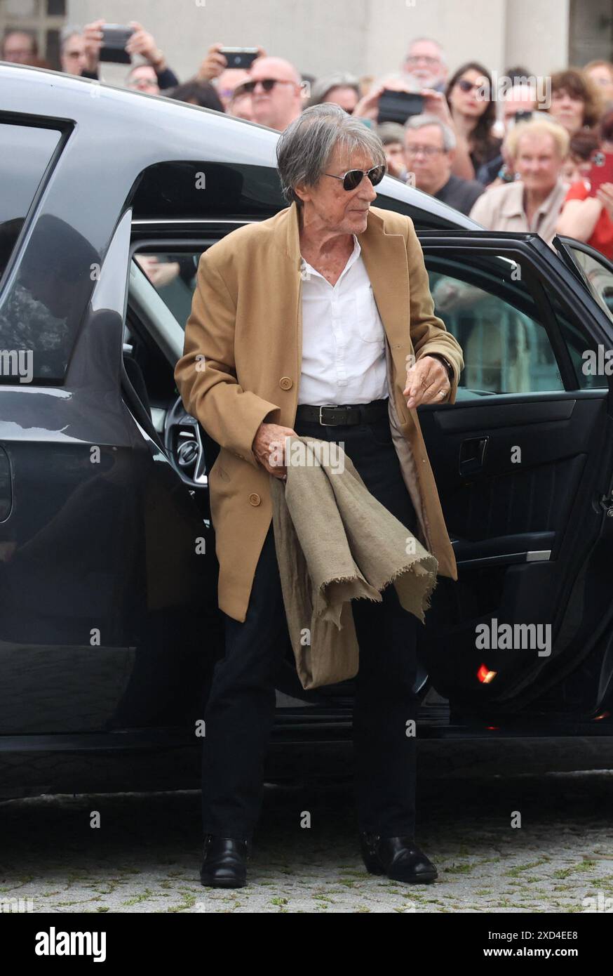 Paris, France. 20th June, 2024. Jacques Dutronc arriving to the funeral ...